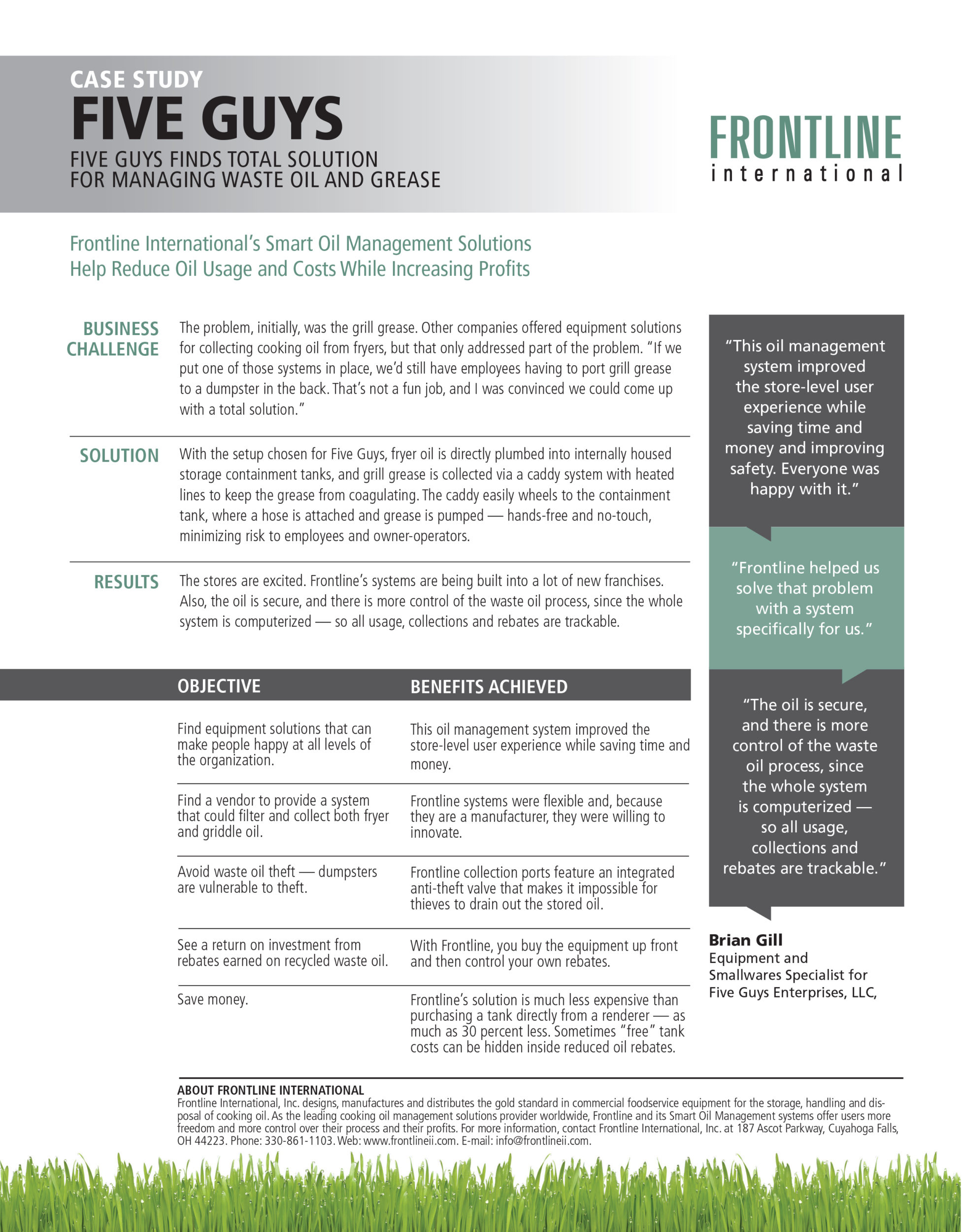 Frontline and Five Guys: A Case Study - HP Sales Northeast